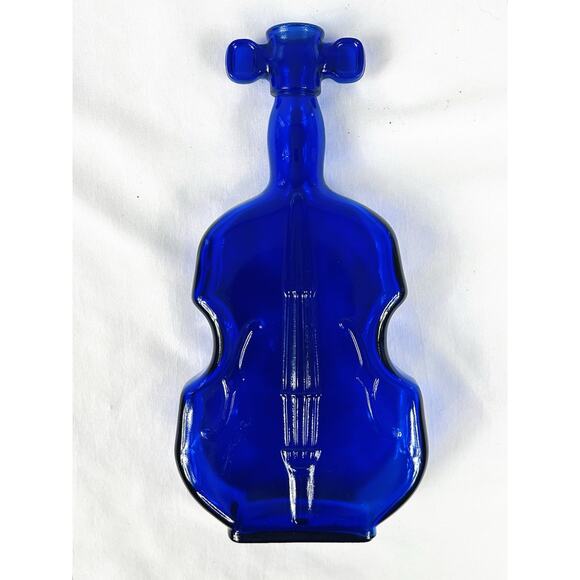 Decor | Accents | Vintage Cobalt Blue Violin Shaped Bud Vase Cello ...